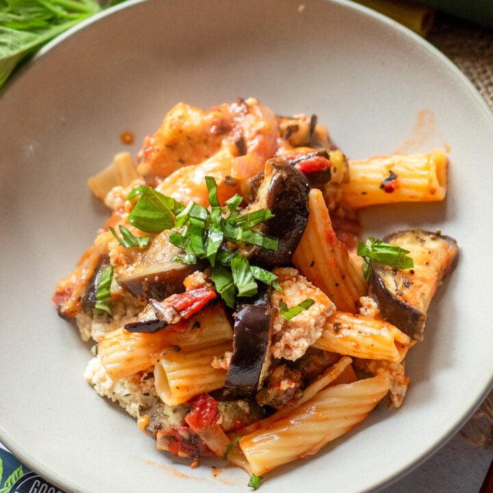 Vegan Italian Eggplant Pasta Bake - BetterFoodGuru