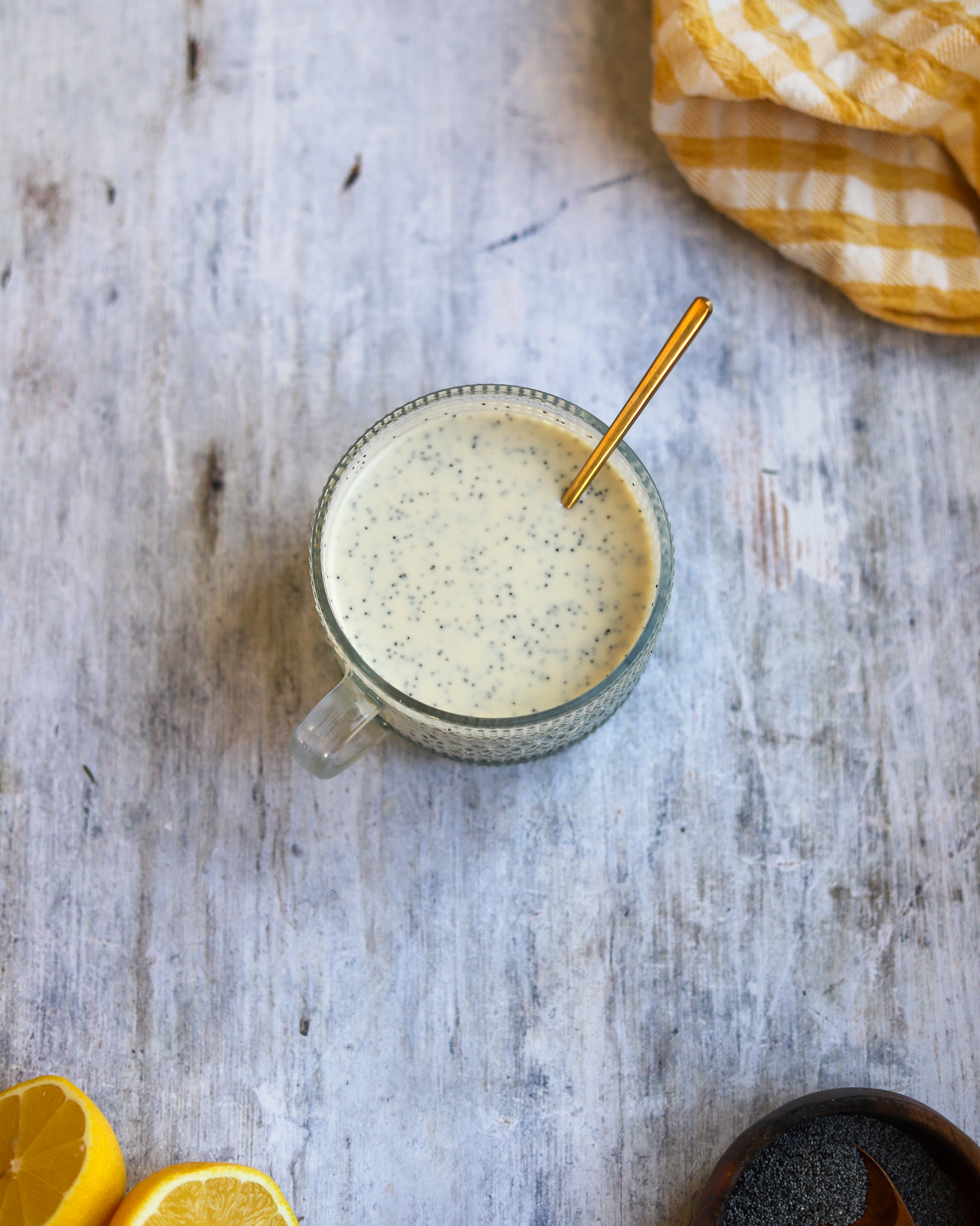 Creamy Vegan Lemon Poppyseed Dressing - BetterFoodGuru